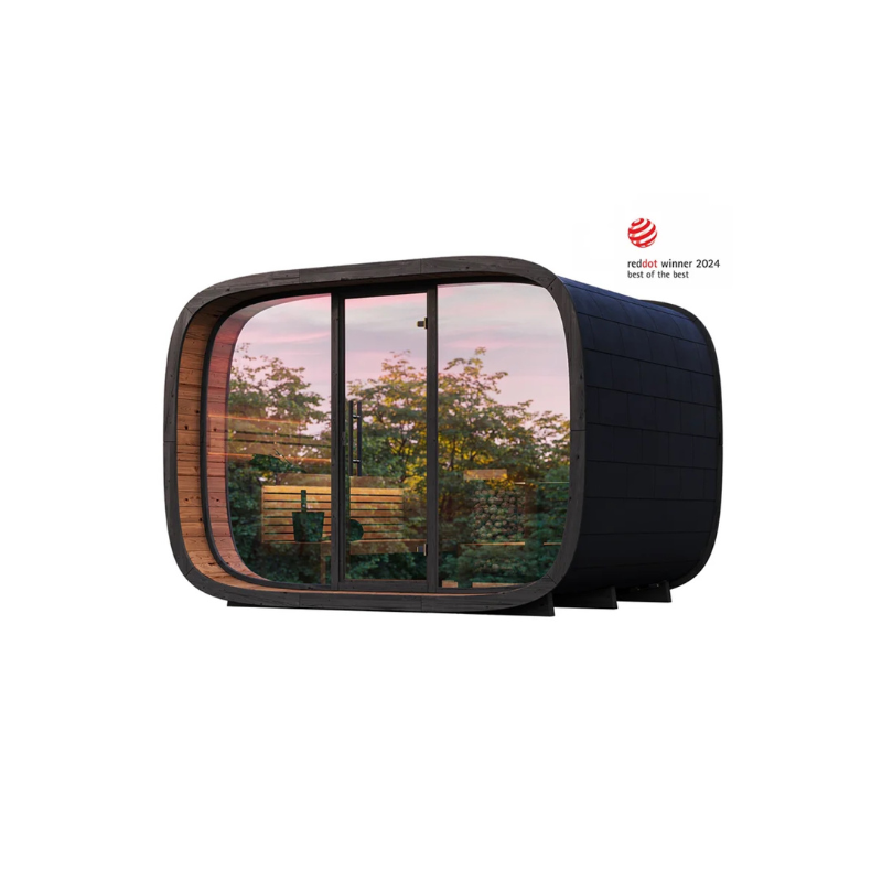 Serenity Round Cube Single Sauna – 3–10 Person Outdoor — CoreRecovery